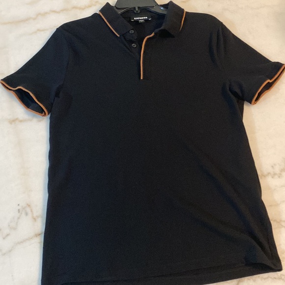 Express | Shirts | Mens Express Black Fitted Polo | Poshmark